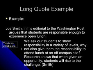 Embedded quotes | PPT