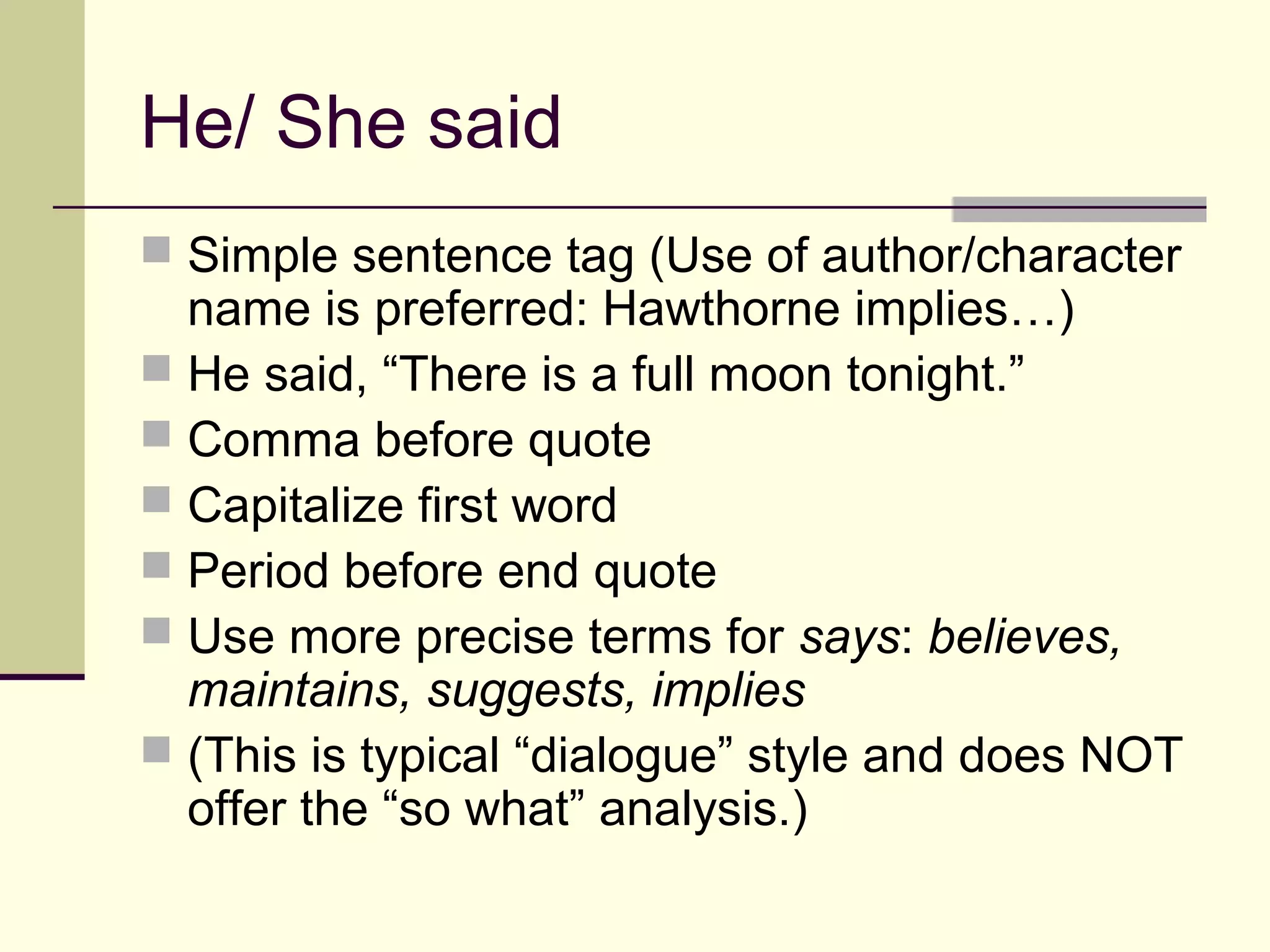 Embedded quotes | PPT