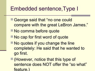 Embedded quotes | PPT