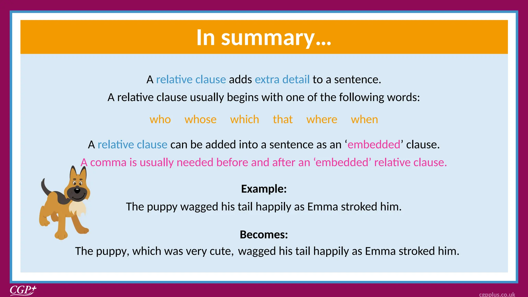 Embedded Relative Clauses.ppsx for english learners | PPSX