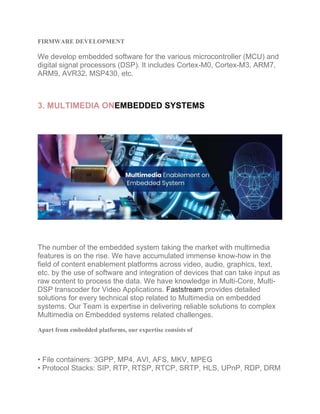 Embedded services by Faststream Technologies | PDF