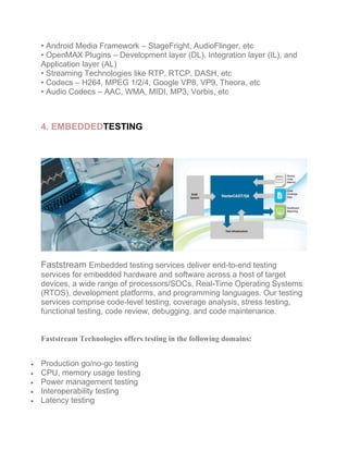 Embedded services by Faststream Technologies | PDF