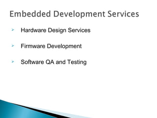 Embedded software development | PPT