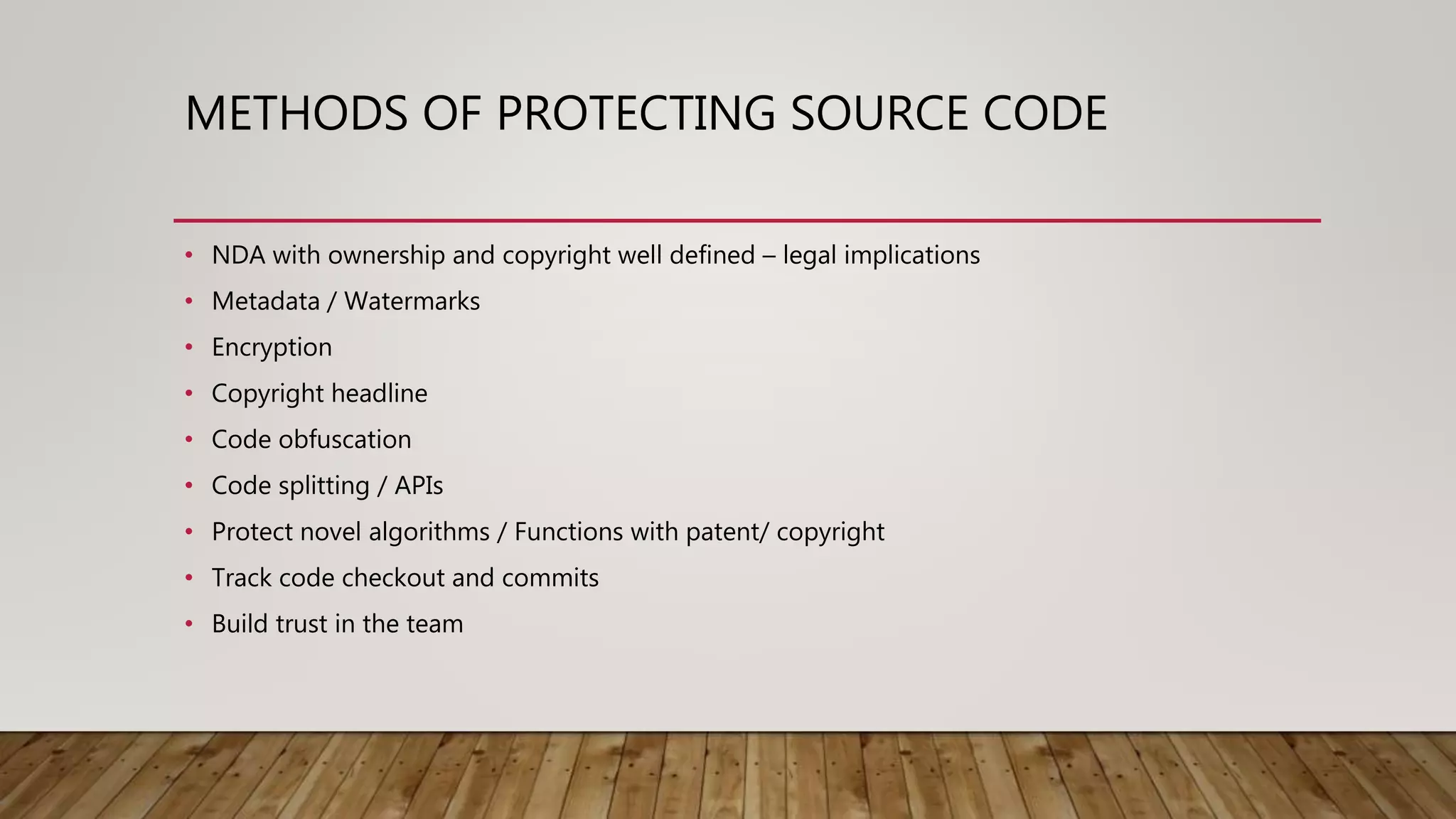 Protecting Embedded software IP | PPTX