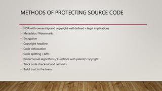 Protecting Embedded software IP | PPTX