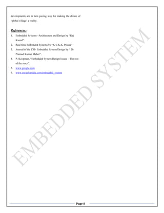 Embedded system | PDF
