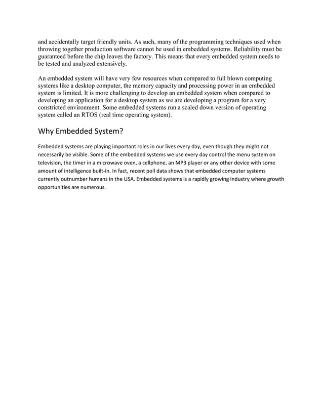 Embedded system | PDF