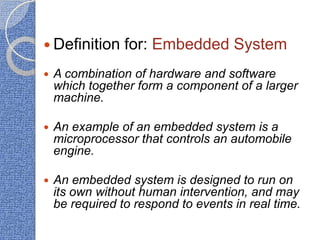 Embedded system seminar | PPTX