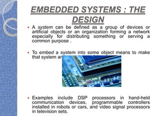 Embedded system seminar | PPTX