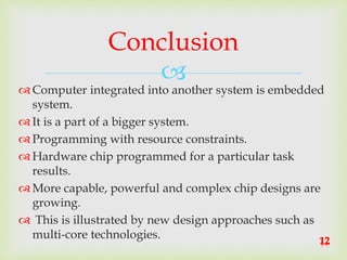 Embedded system | PPTX