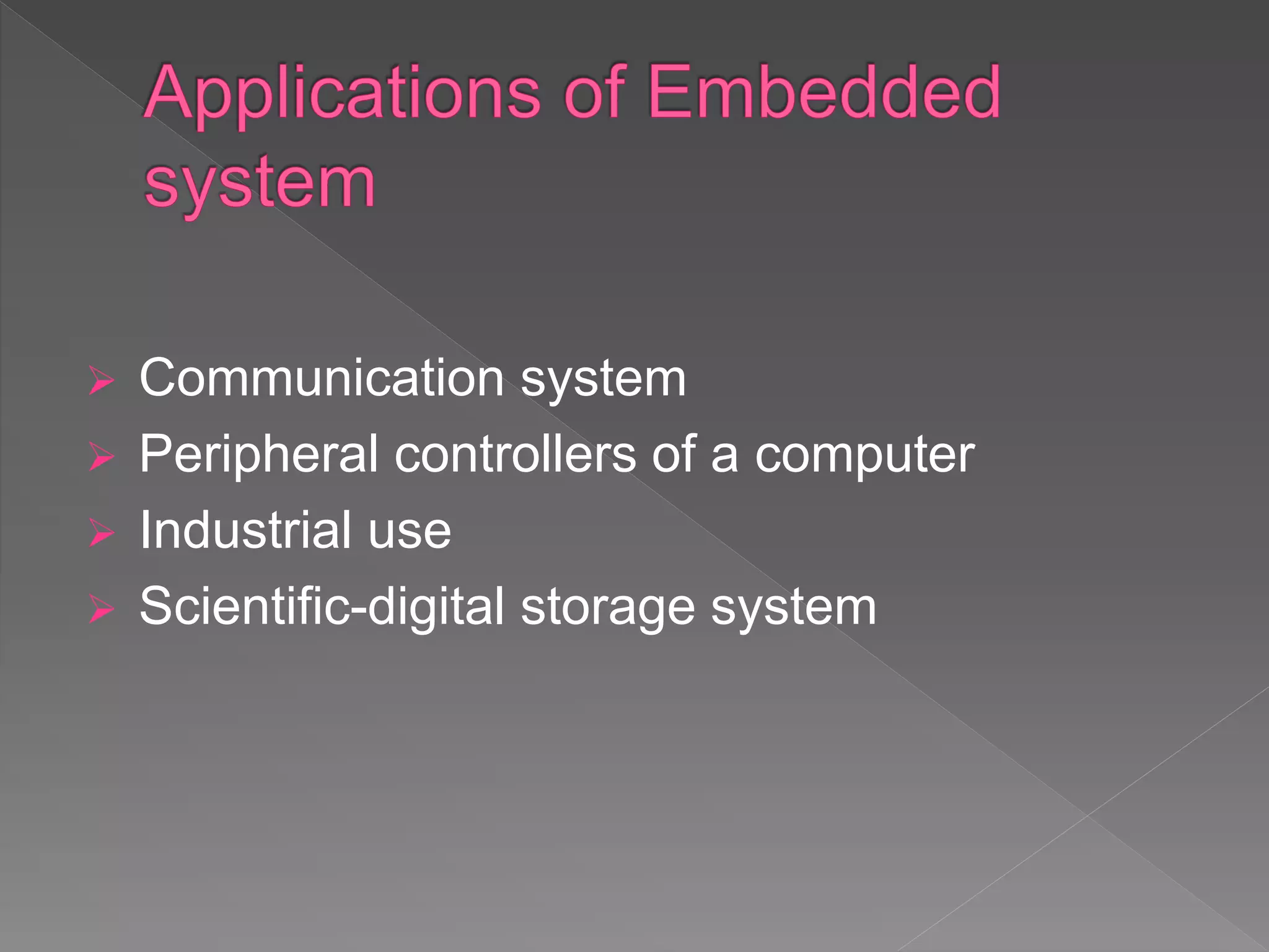 Embedded system... | PPTX | Computing | Technology & Computing