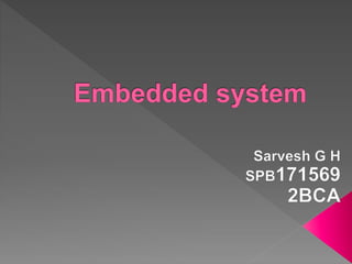 Embedded system... | PPTX | Computing | Technology & Computing