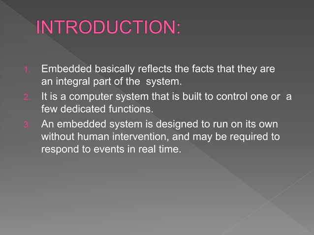 Embedded system... | PPT
