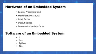 Embedded systems | PPTX