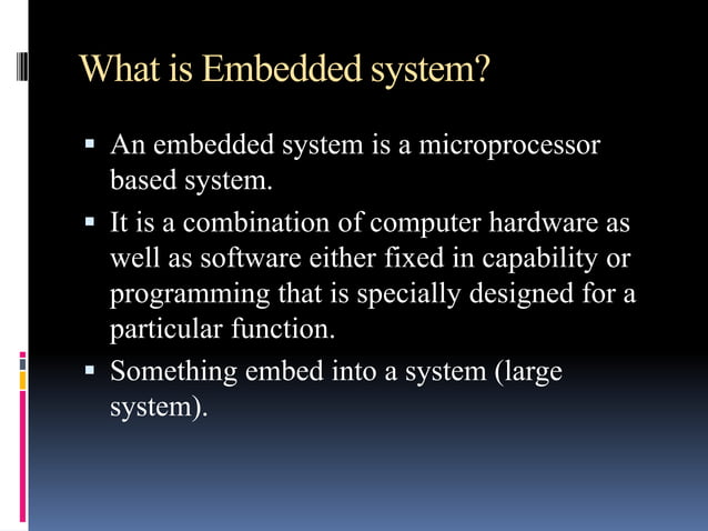 Embedded system basics | PPTX