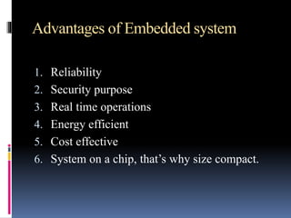 Embedded system basics | PPTX