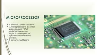 EMBEDDED SYSTEM and its application .pptx