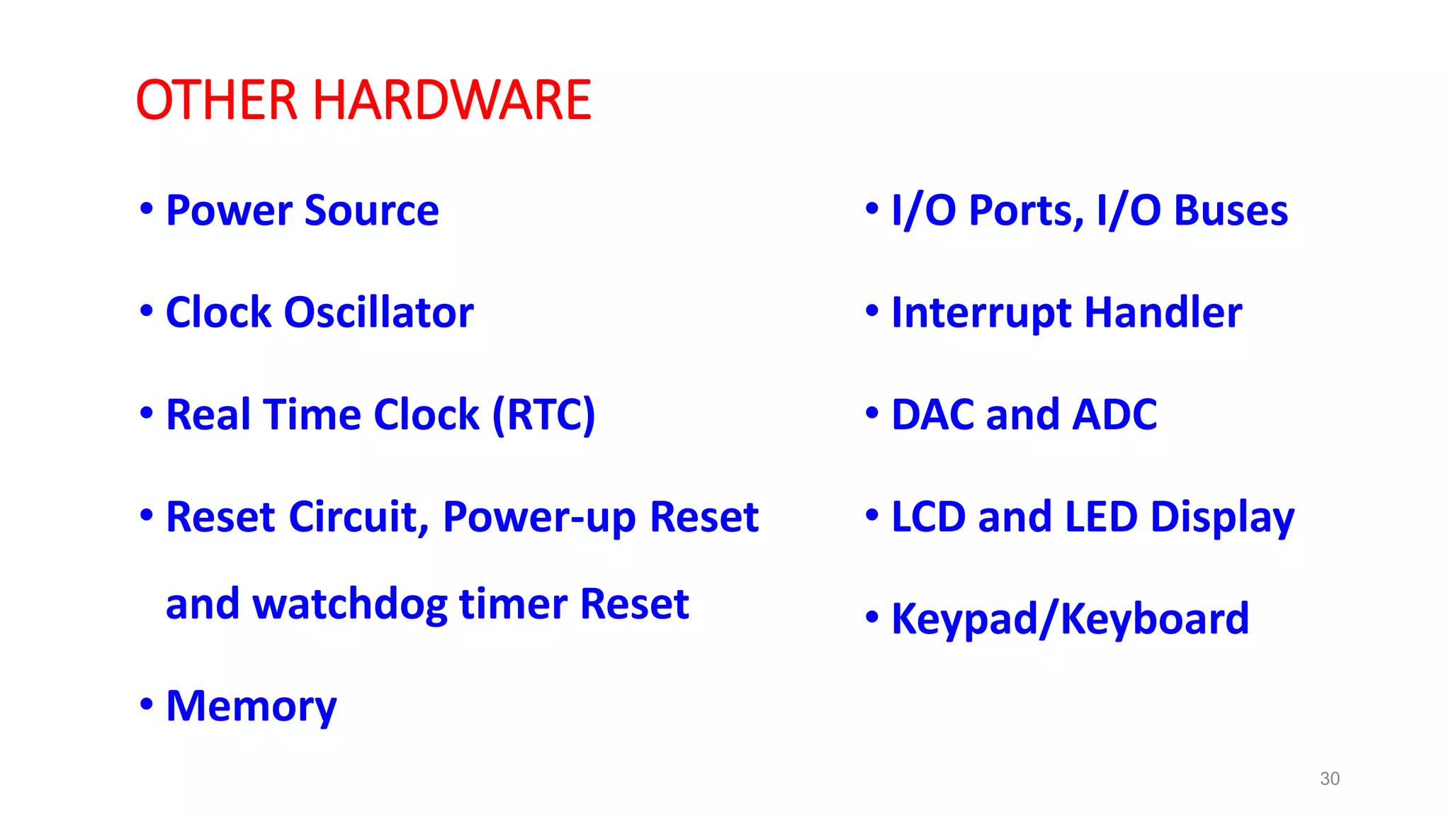 Embedded System Basics Introduction Ppt