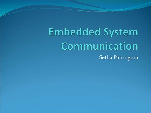 Embedded System serial Communication.ppt