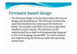 Embedded system design: a modern approach to the electronic design. | PDF
