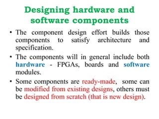 Embedded system design process | PPTX