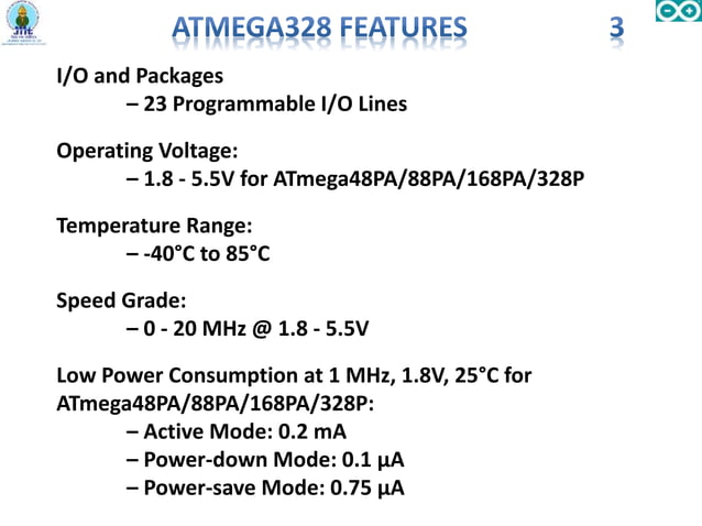 Embedded system design using arduino | PPTX