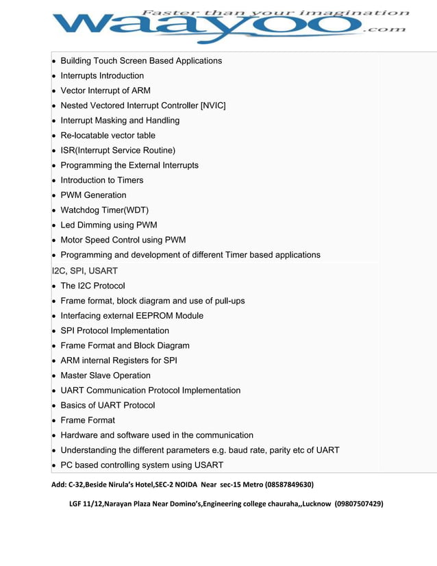 Embedded system design using arm microcontrollers,summer $ short term ...