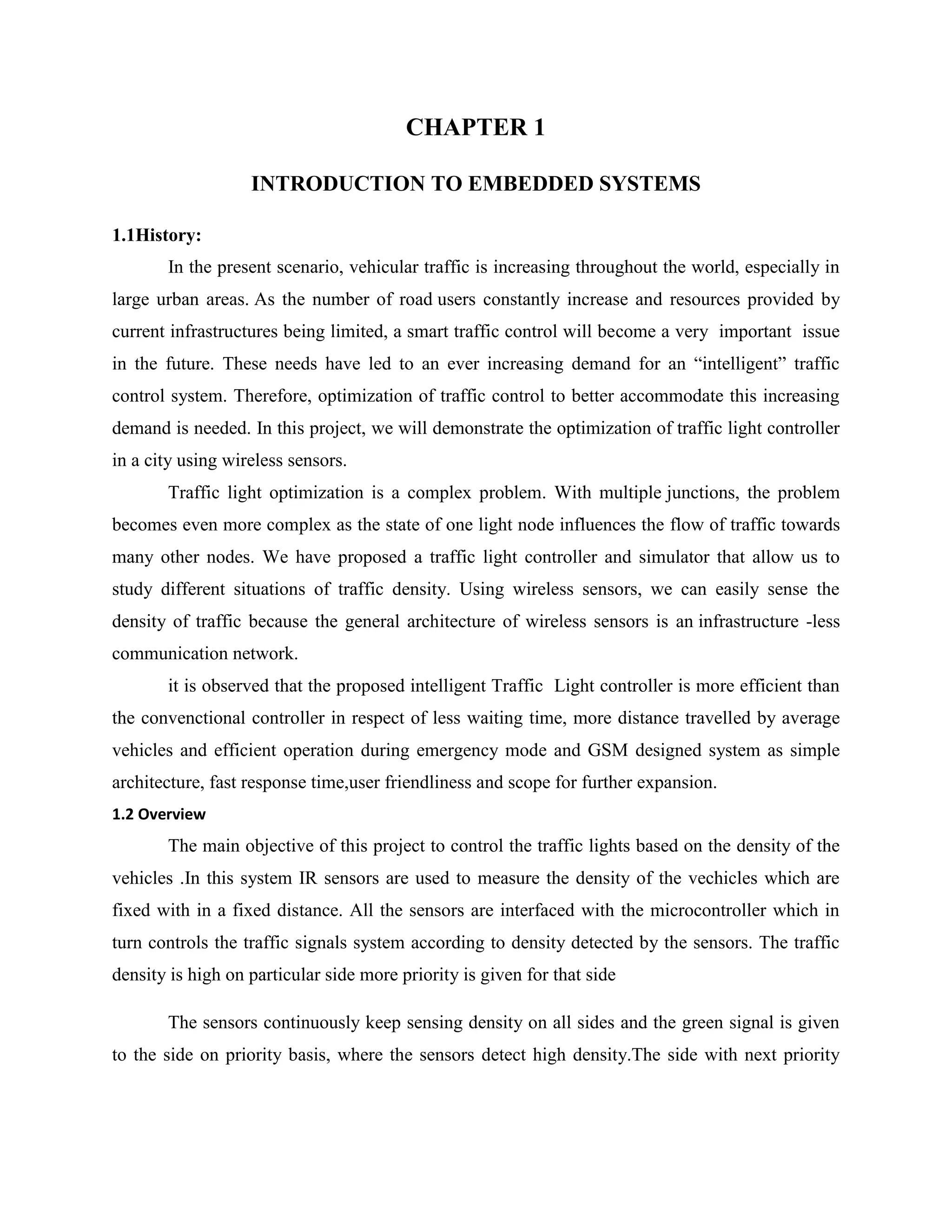 Embedded system for traffic light control | DOCX | Internet of Things ...