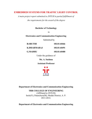 Embedded system for traffic light control | DOCX