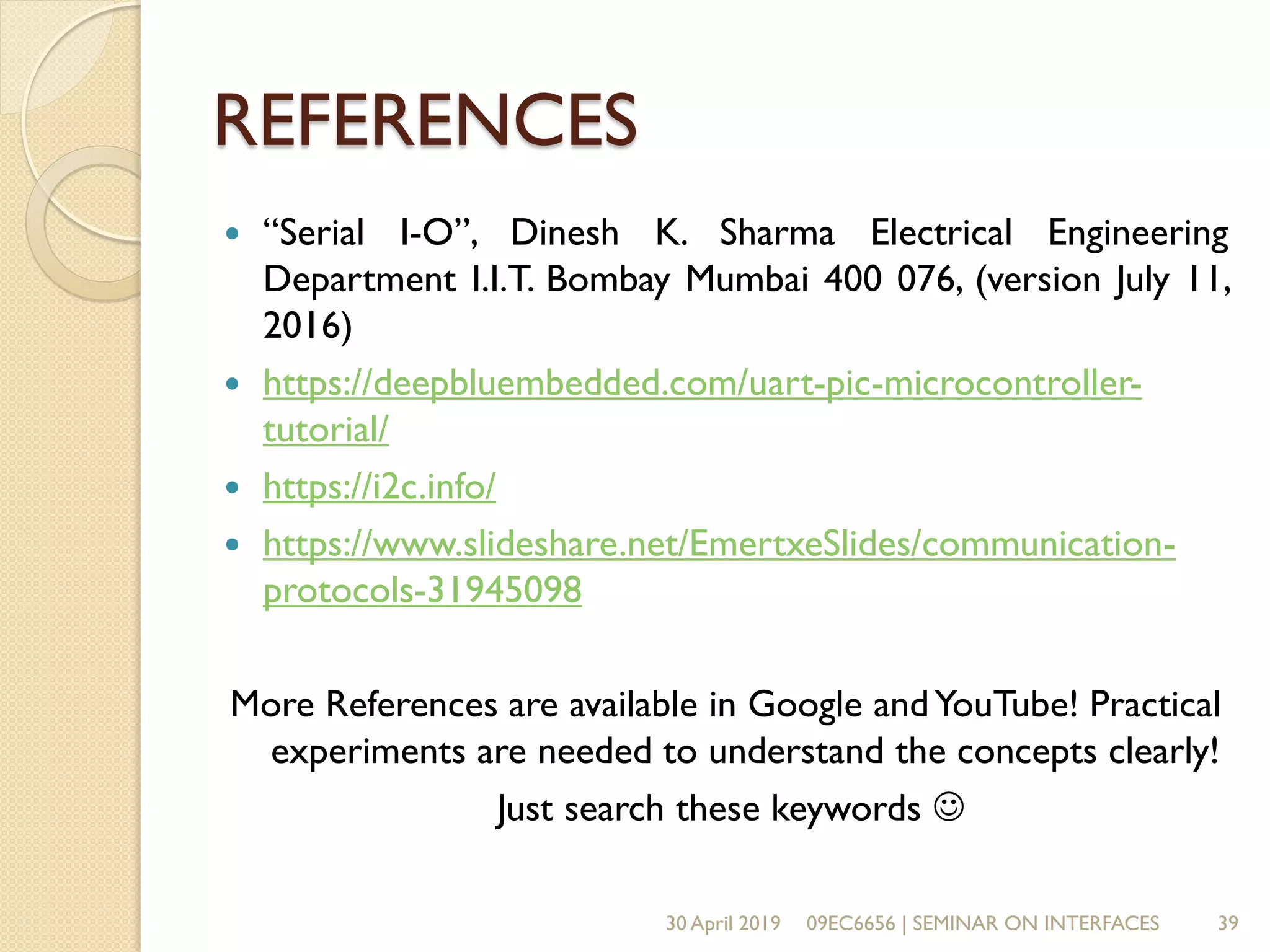 I2C-SPI-UART Basics || Embedded System || Hariharan K | PDF