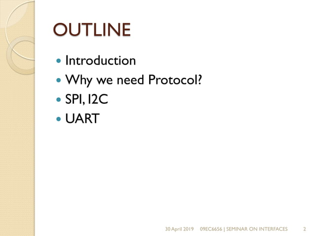 I2C-SPI-UART Basics || Embedded System || Hariharan K | PDF