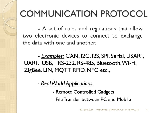 I2C-SPI-UART Basics || Embedded System || Hariharan K | PDF