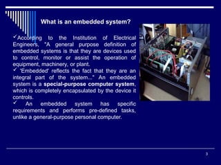 Embedded System Introduction and microcontroller.ppt | Computing | Technology & Computing