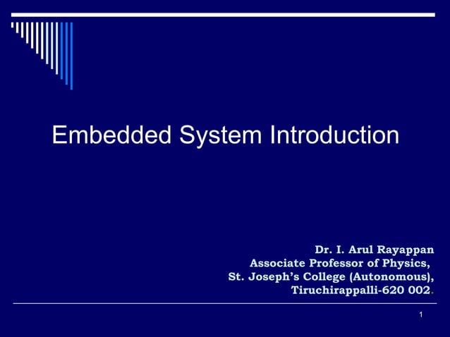 Introduction to Embedded Systems for beginners | PPT