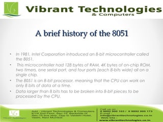 Embedded system - Introduction to micro-controller 8051 | PPT