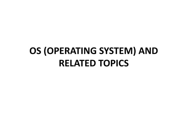 Embedded Systems Overview | PPTX | Operating Systems | Computer Software and Applications