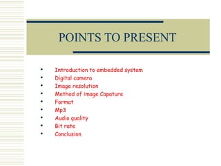 Embedded system ppt | PPT
