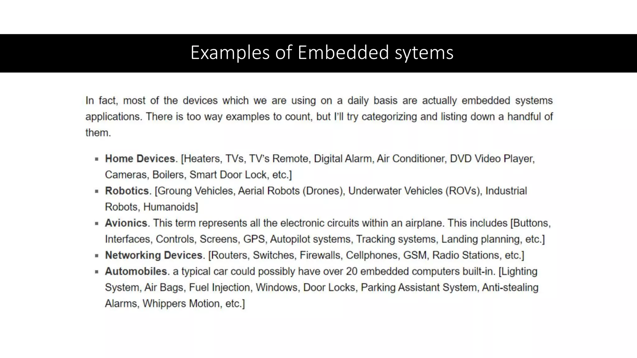 Introduction To Embedded System Presentation Pptx Computing Technology And Computing