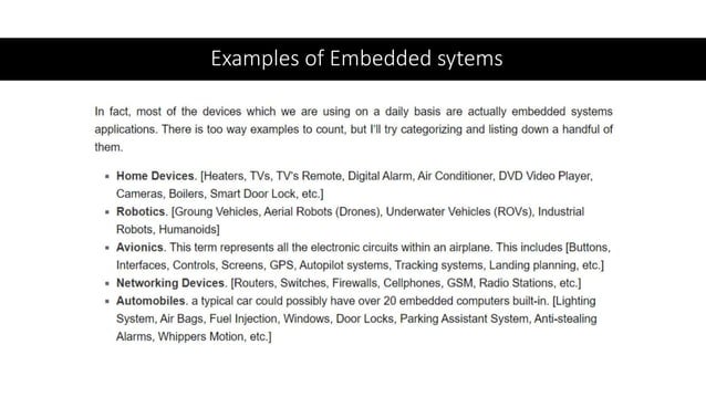 introduction to embedded system presentation | PPTX | Computing ...