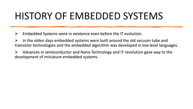 introduction to embedded system presentation | PPTX | Computing ...