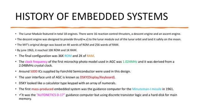 introduction to embedded system presentation | PPTX | Computing ...