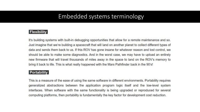 introduction to embedded system presentation | PPTX | Computing | Technology & Computing
