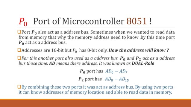 Embedded System Microcontroller 8051 | PPT