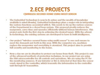 Embedded system projects for final year Bangalore | PPTX