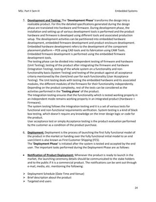 Embedded Systems Q and A M.Sc.(IT) PART II SEM III | PDF