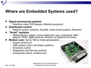 Embedded systems | PPT | Operating Systems | Computer Software and ...