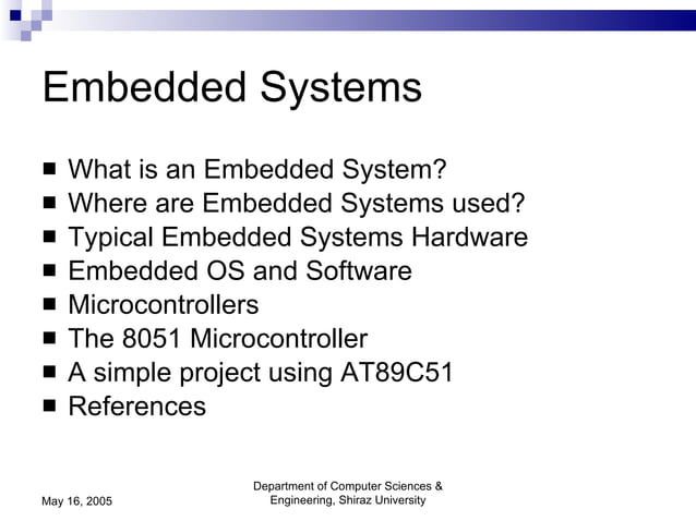 Embedded systems | PPT | Operating Systems | Computer Software and Applications