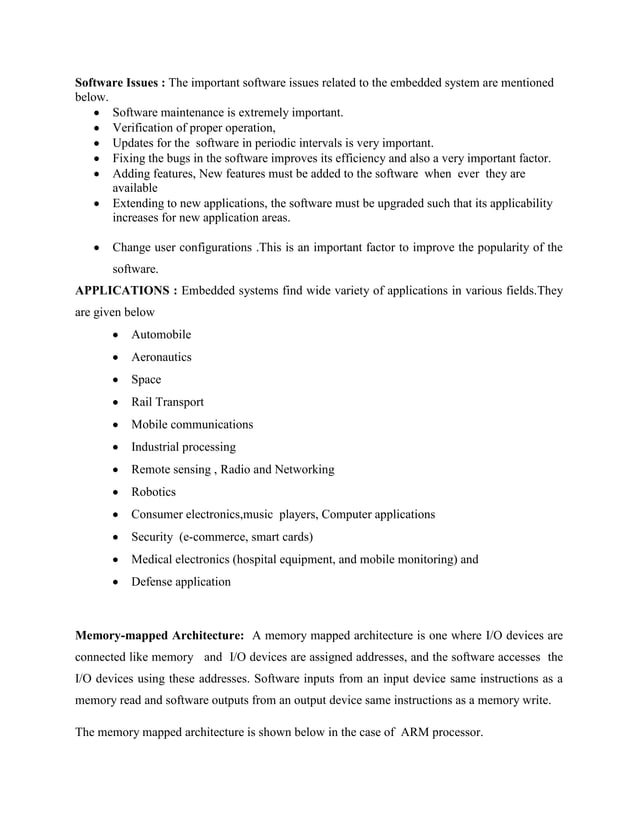 Embedded systems class notes | PDF