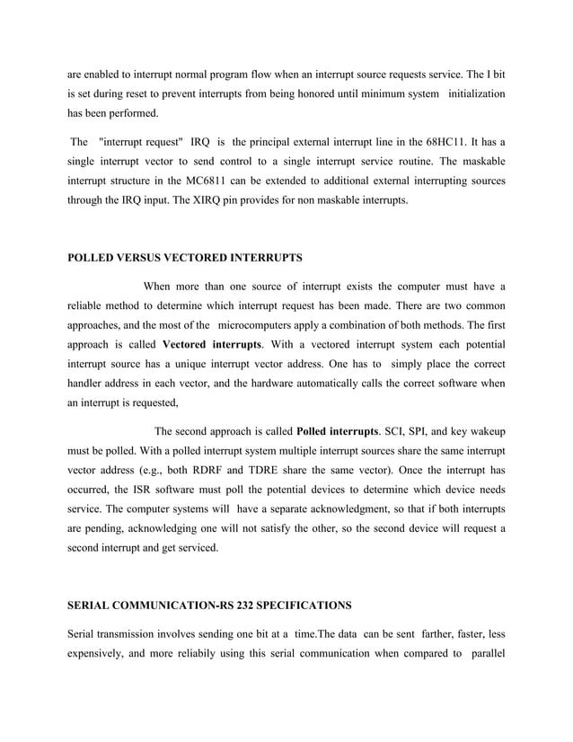 Embedded systems class notes | PDF