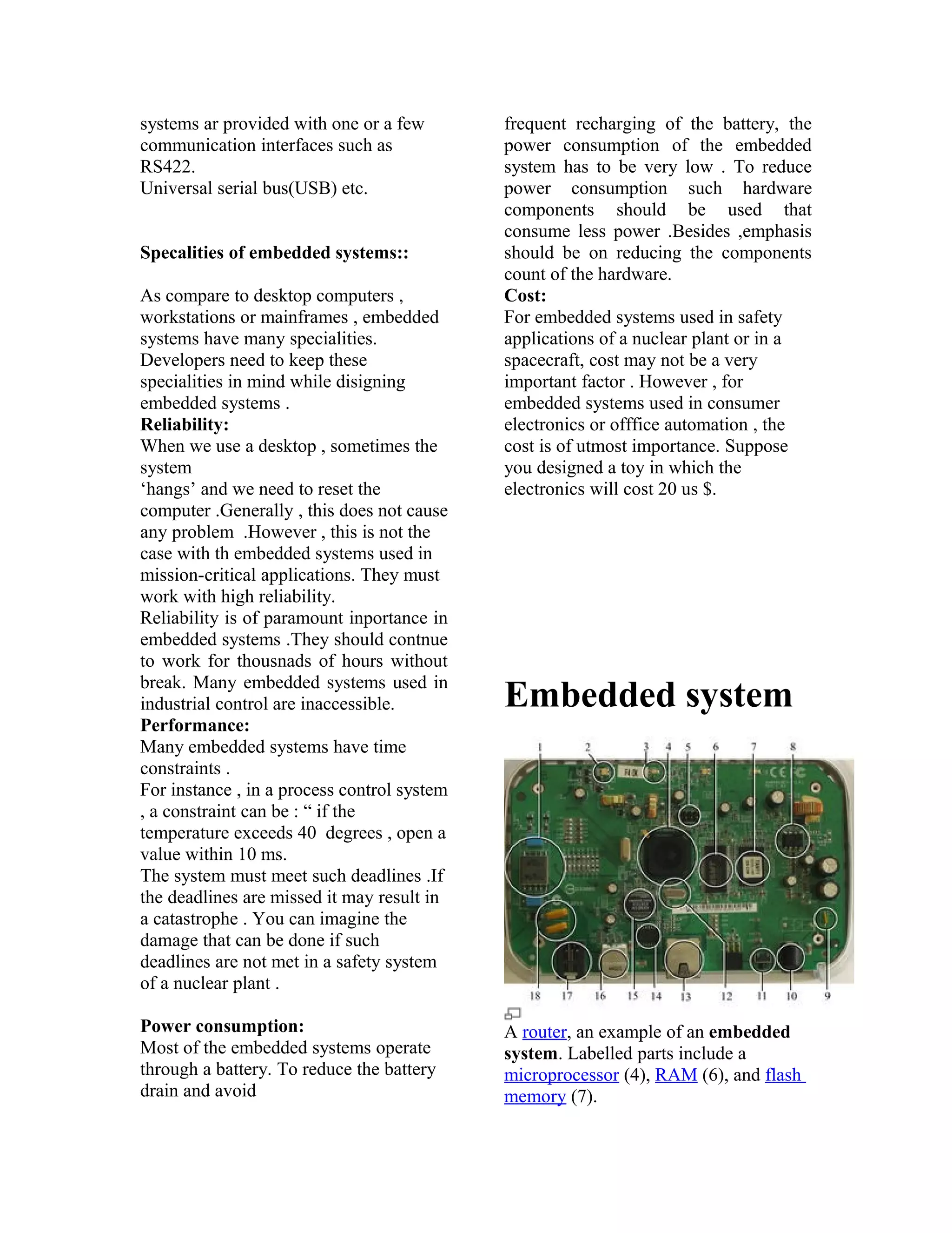 Embedded systems | DOC